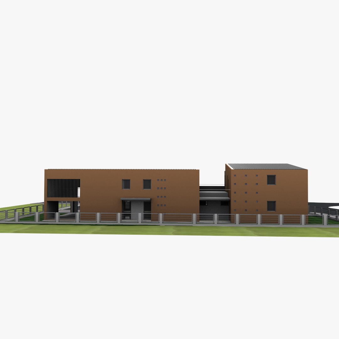 3d Model Building Car Workshop