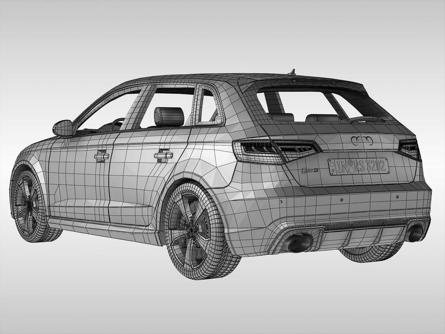 audi car 3d model