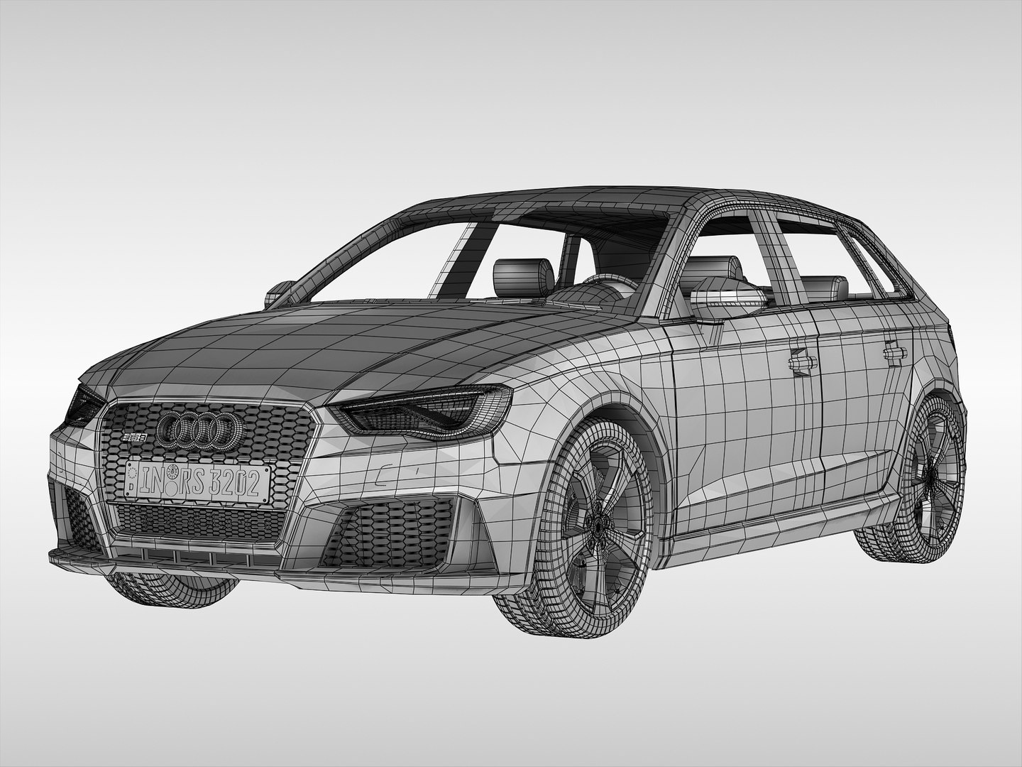 audi car 3d model