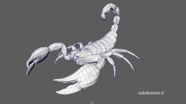 3D production scorpion rig - TurboSquid 1498722