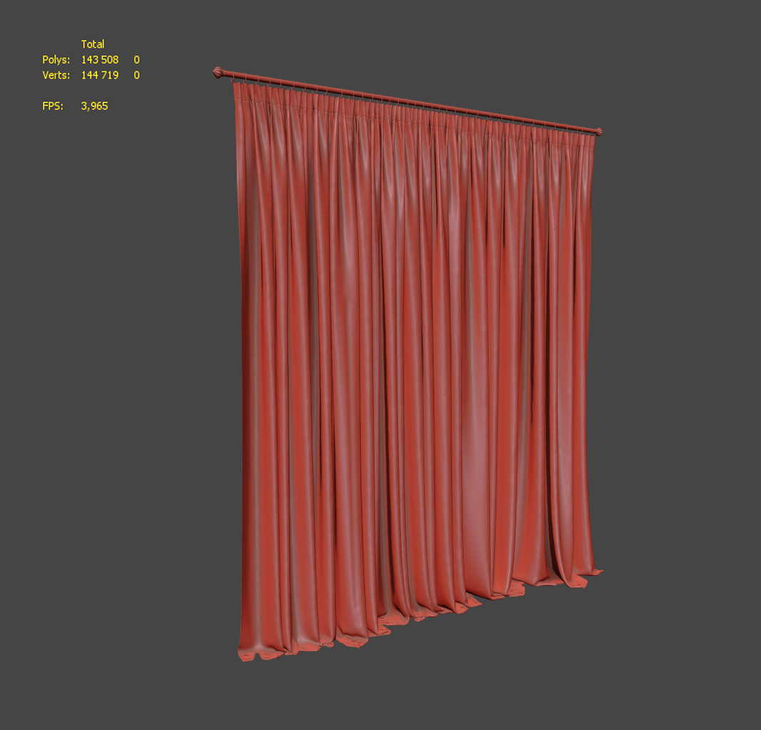curtain 3d max