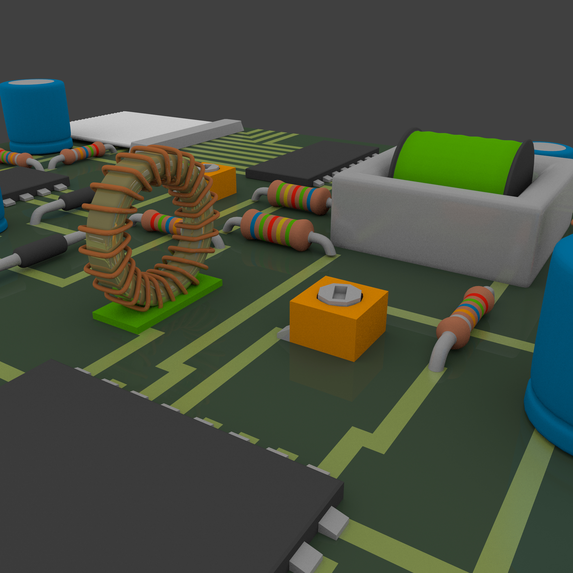 Free 3D circuit board model - TurboSquid 1279126