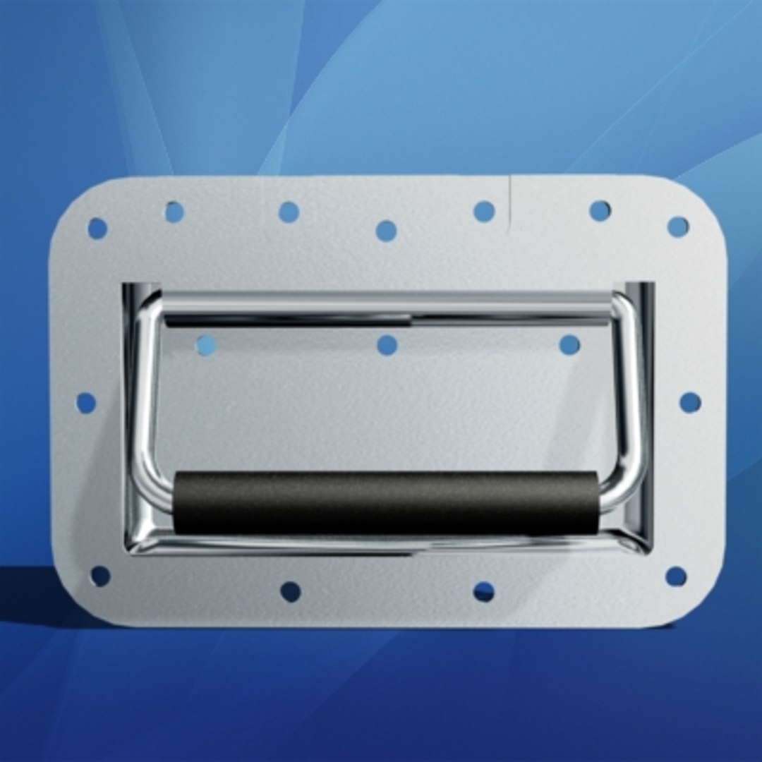3d recessed handle model