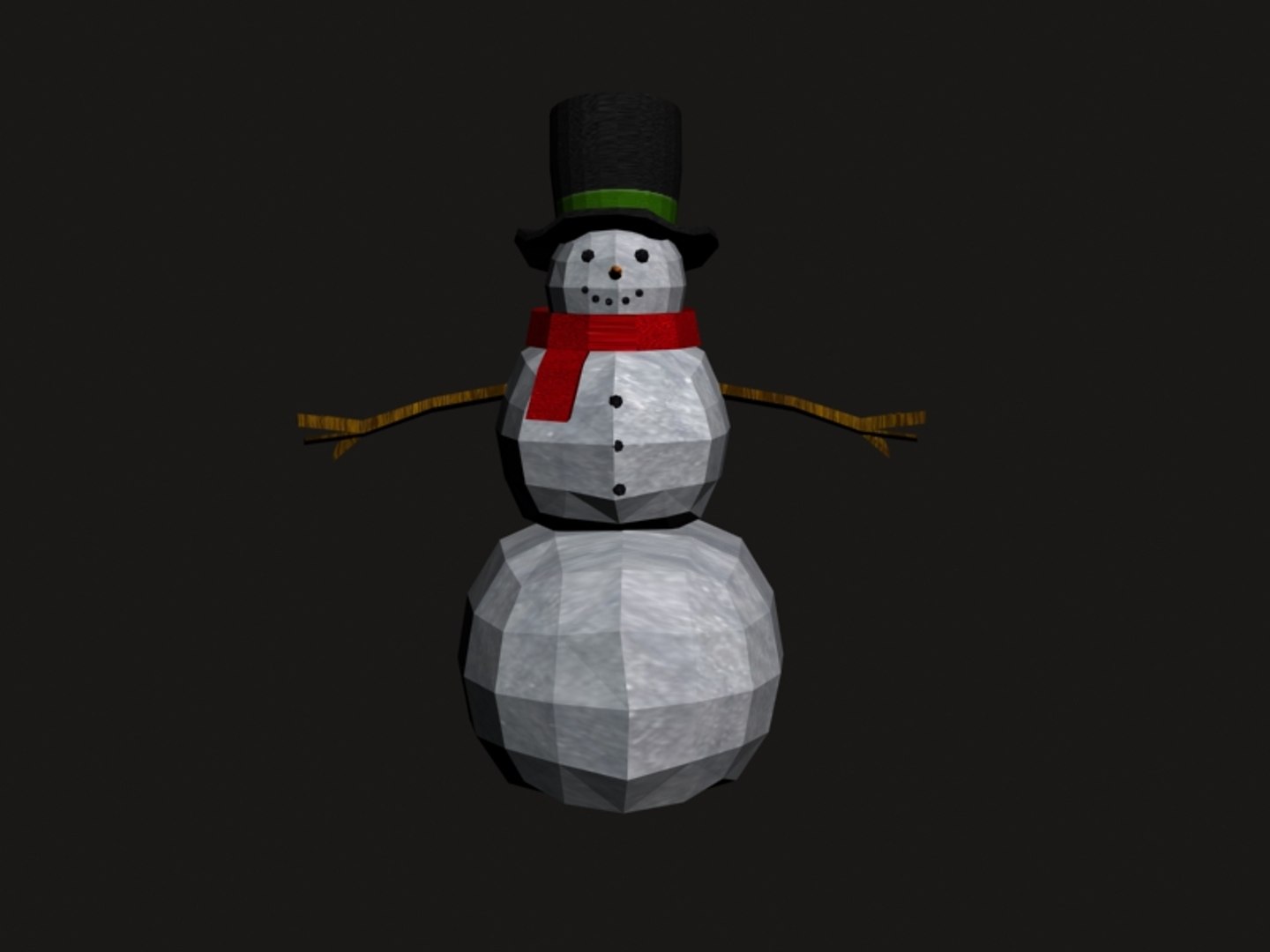 3d Model Frosty Snowman