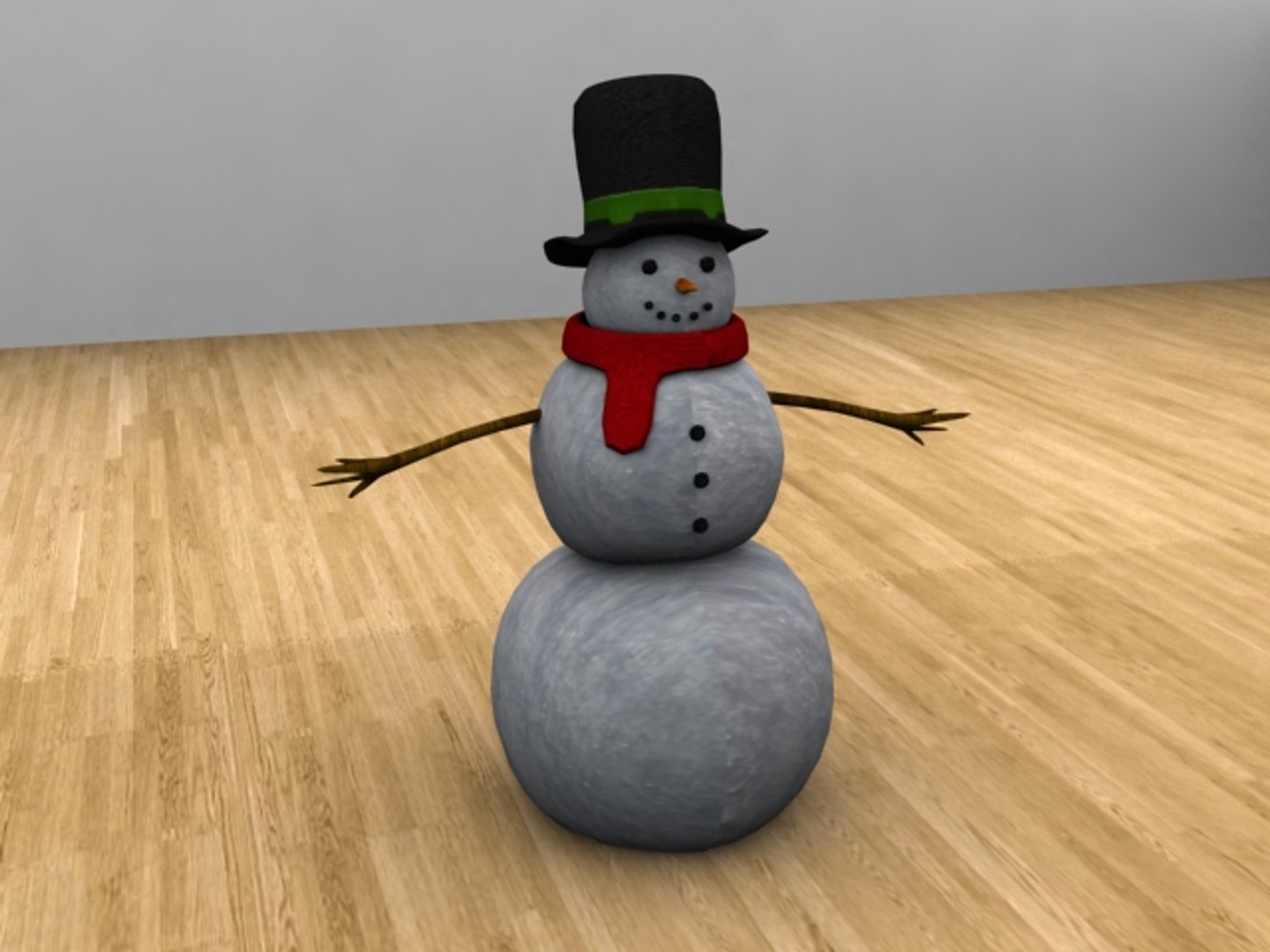 3d Model Frosty Snowman