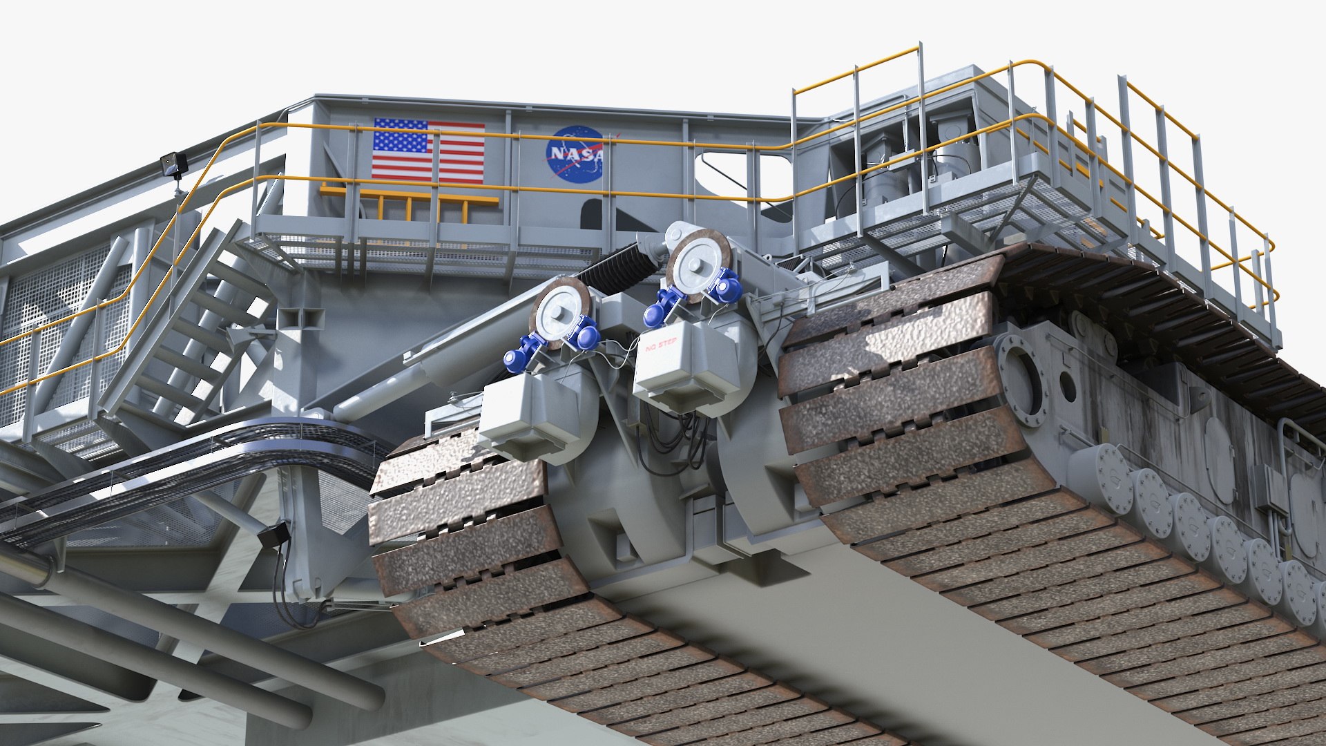 Nasa missile crawler transporter 3D model - TurboSquid 1606783