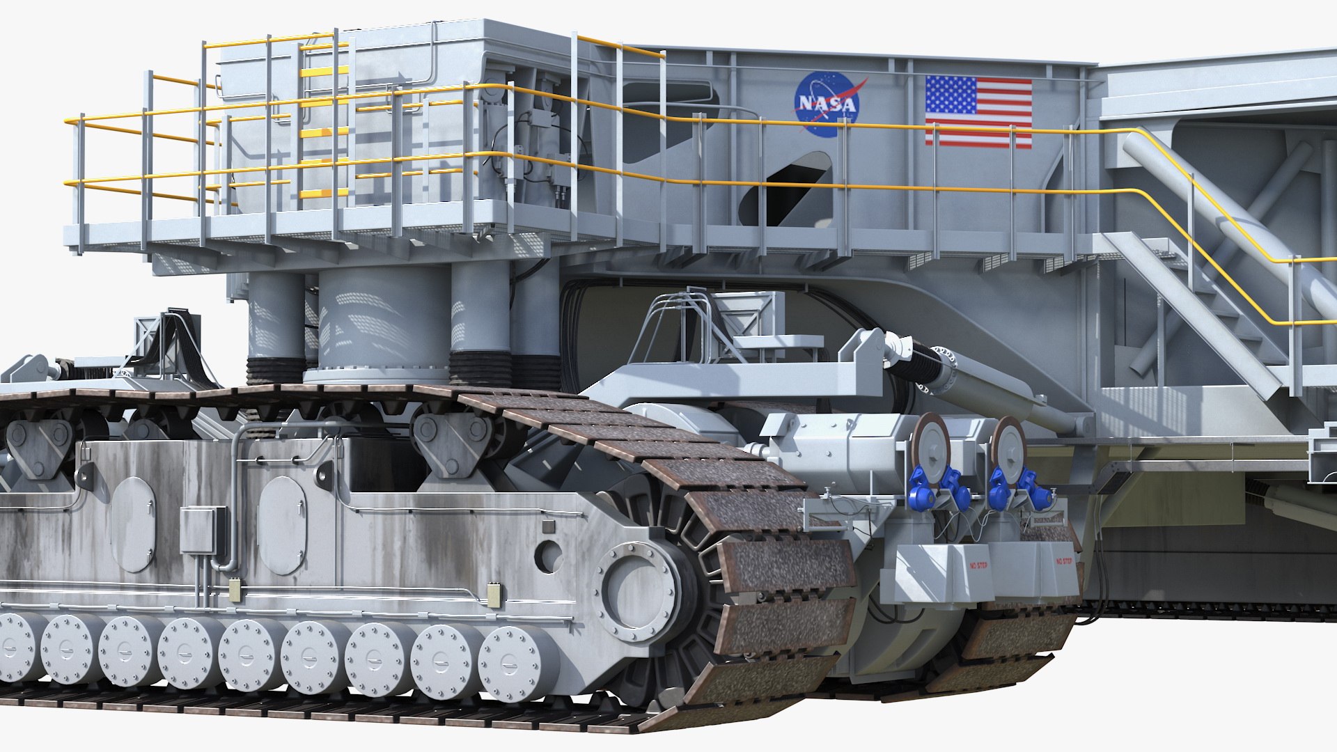 Nasa missile crawler transporter 3D model - TurboSquid 1606783
