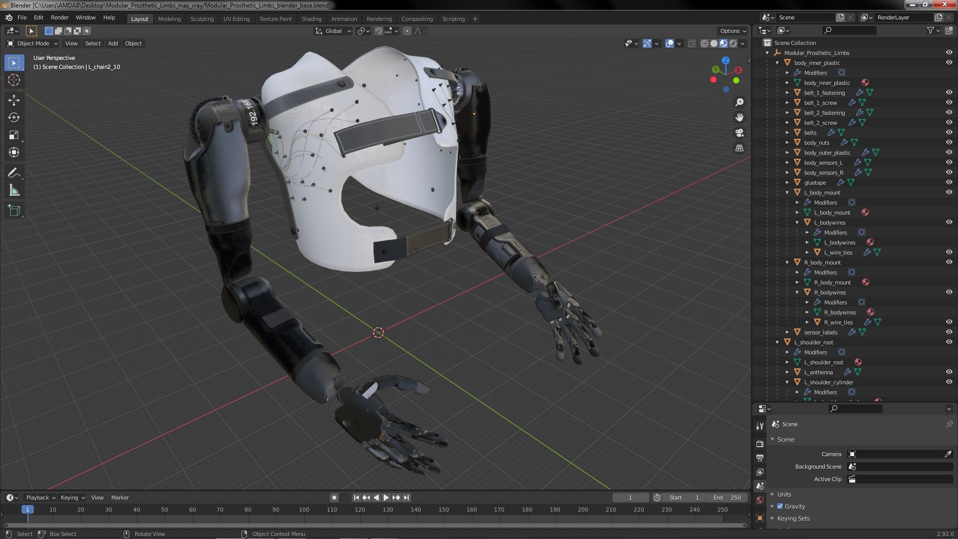 3D Modular Prosthetic Limbs model - TurboSquid 2091666