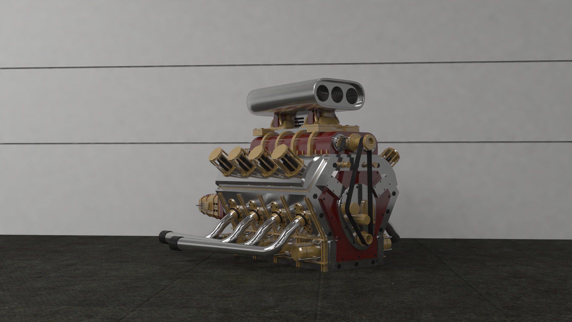 ROD Car Hybrid Engine 3D Model - TurboSquid 2147316