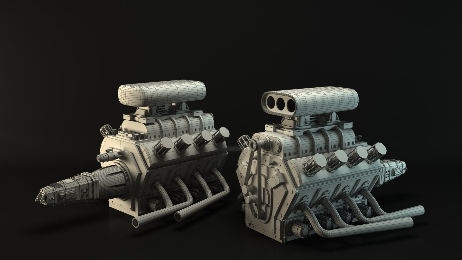 ROD Car Hybrid Engine 3D Model - TurboSquid 2147316