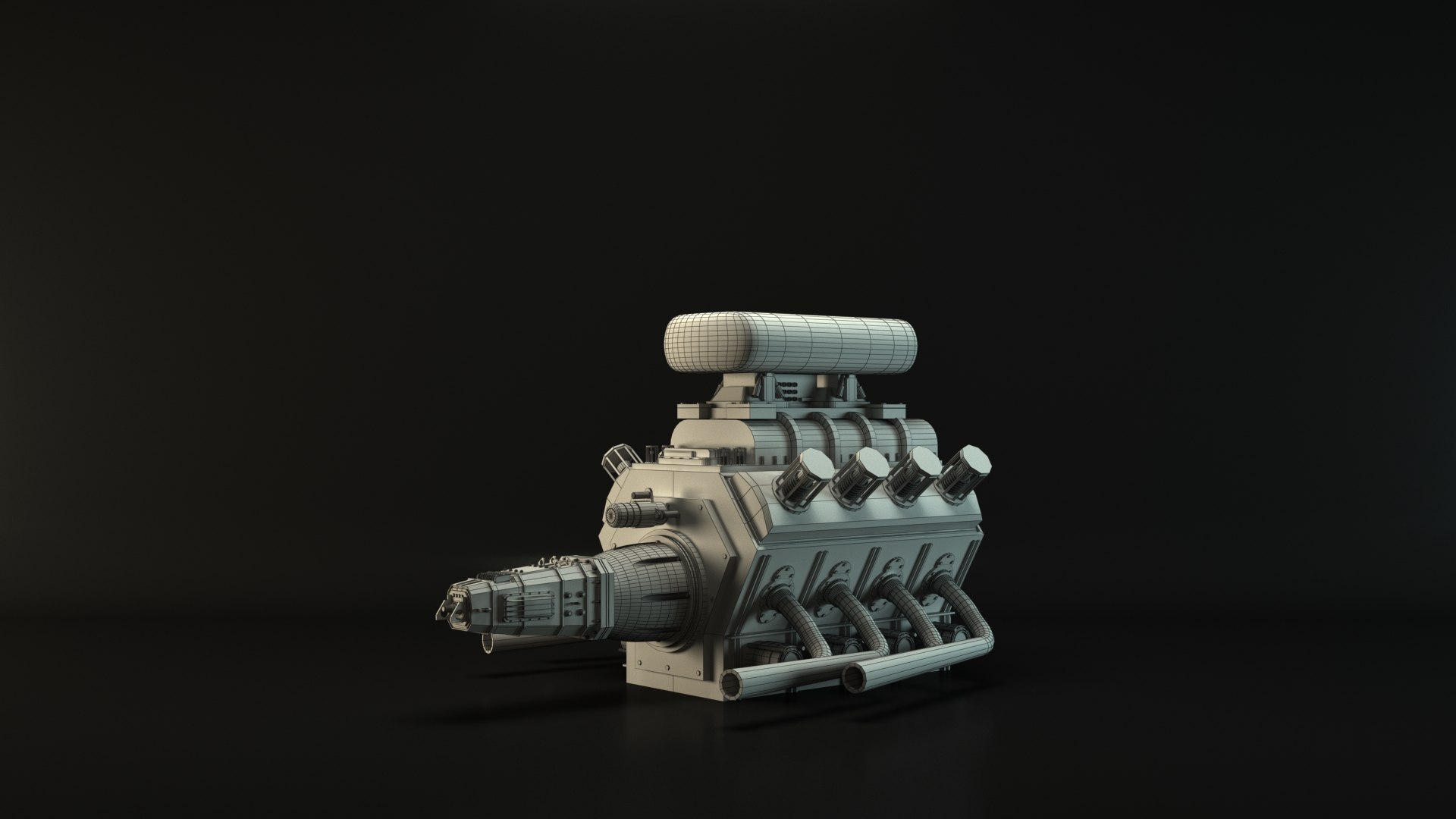 ROD Car Hybrid Engine 3D Model - TurboSquid 2147316