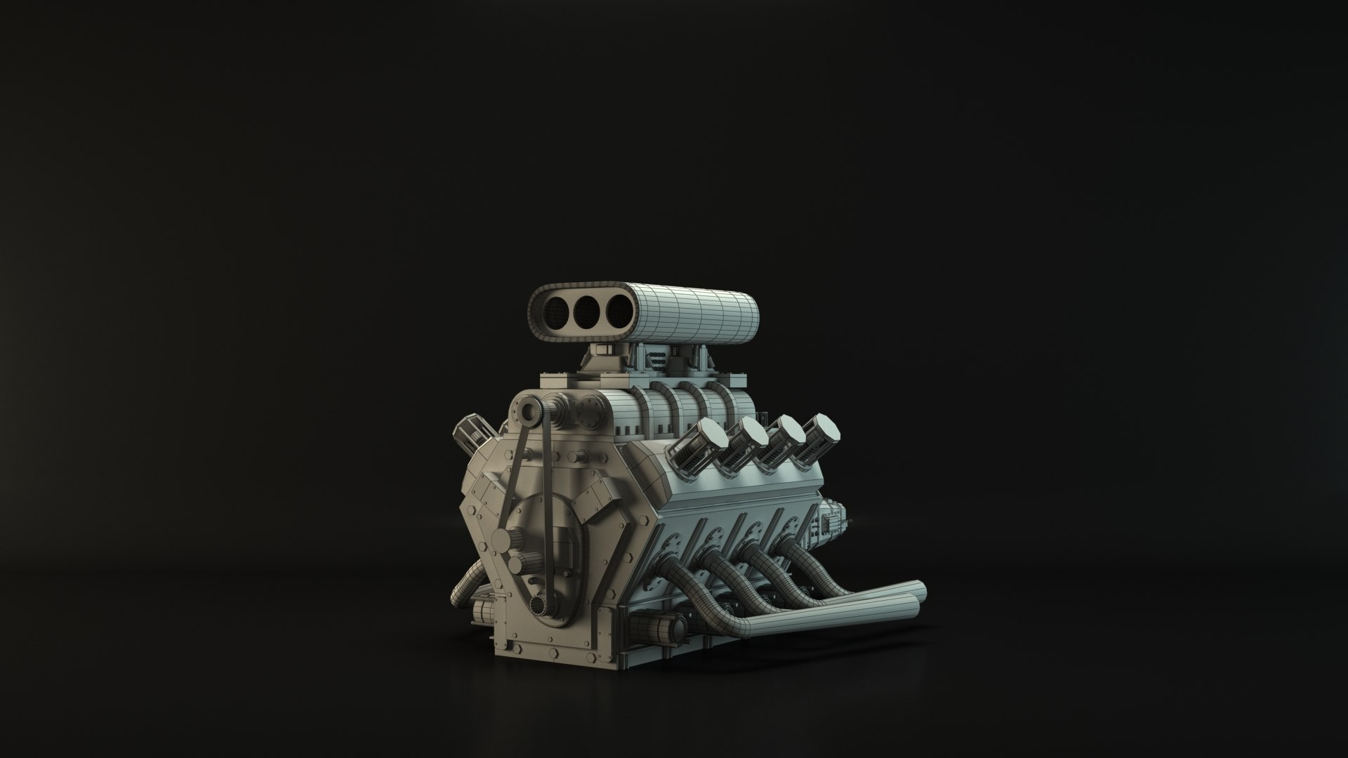 ROD Car Hybrid Engine 3D Model - TurboSquid 2147316