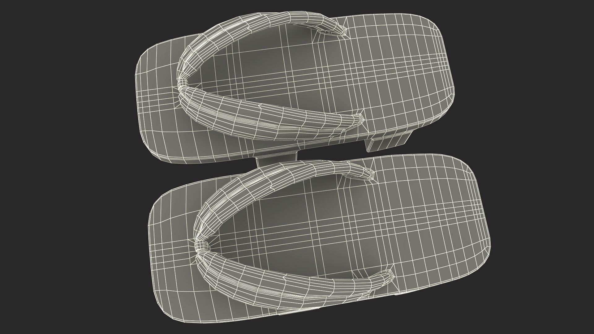 Light Geta Traditional Japanese Clogs 3D Model - TurboSquid 2045443