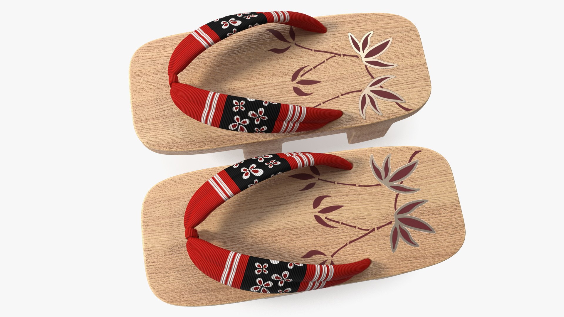 Light Geta Traditional Japanese Clogs 3D Model - TurboSquid 2045443