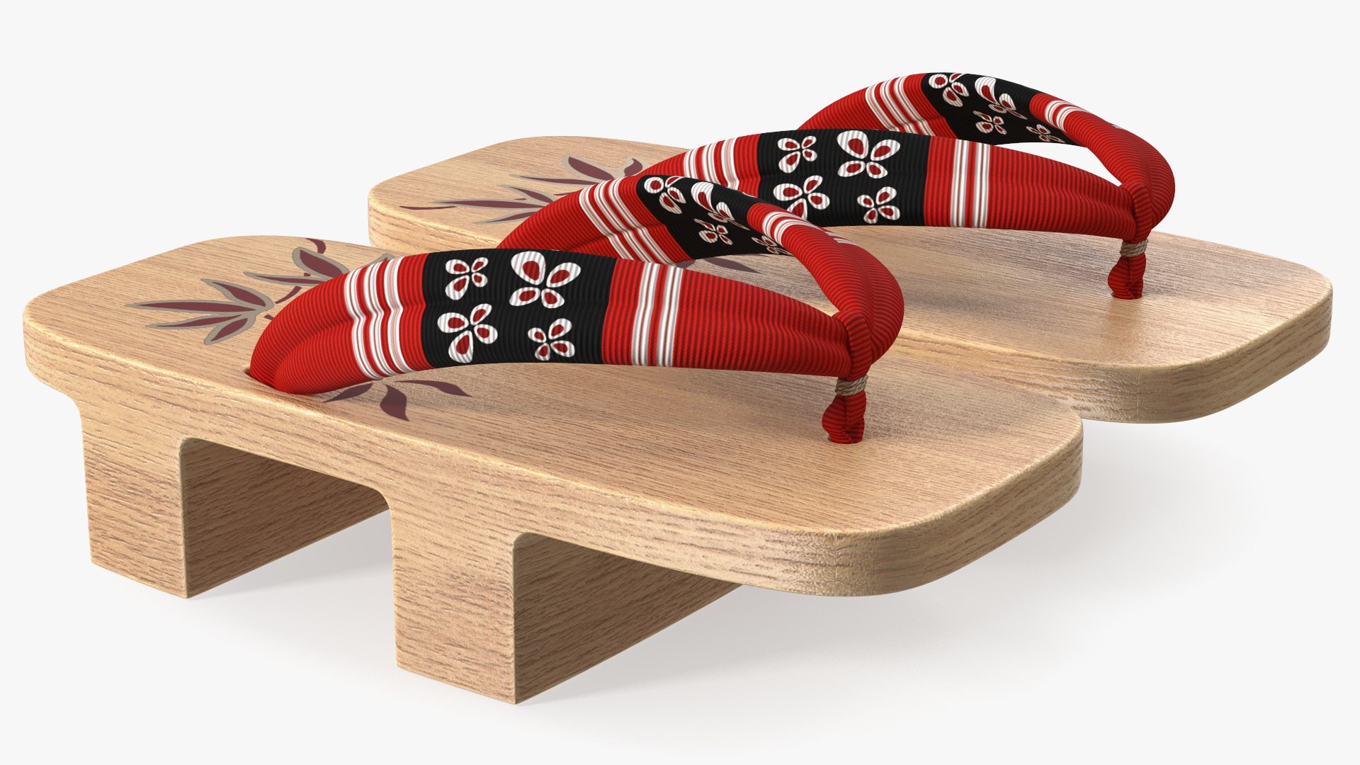 Light Geta Traditional Japanese Clogs 3D Model - TurboSquid 2045443