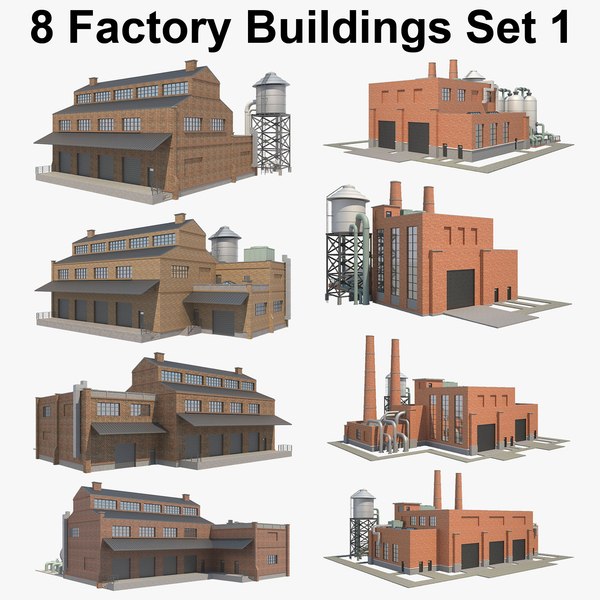 Blender Factory Models | TurboSquid
