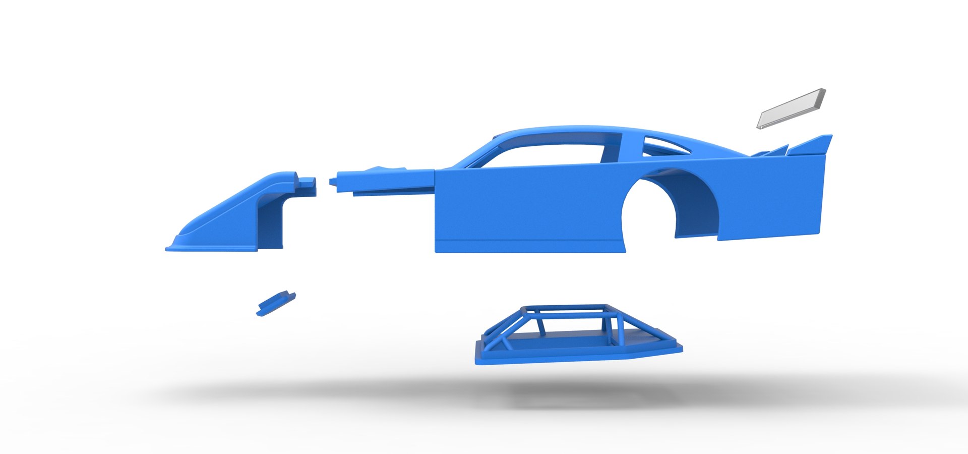 Shell Of Asphalt Modified Stock Car V3 Scale 1 To 25 3D Model ...