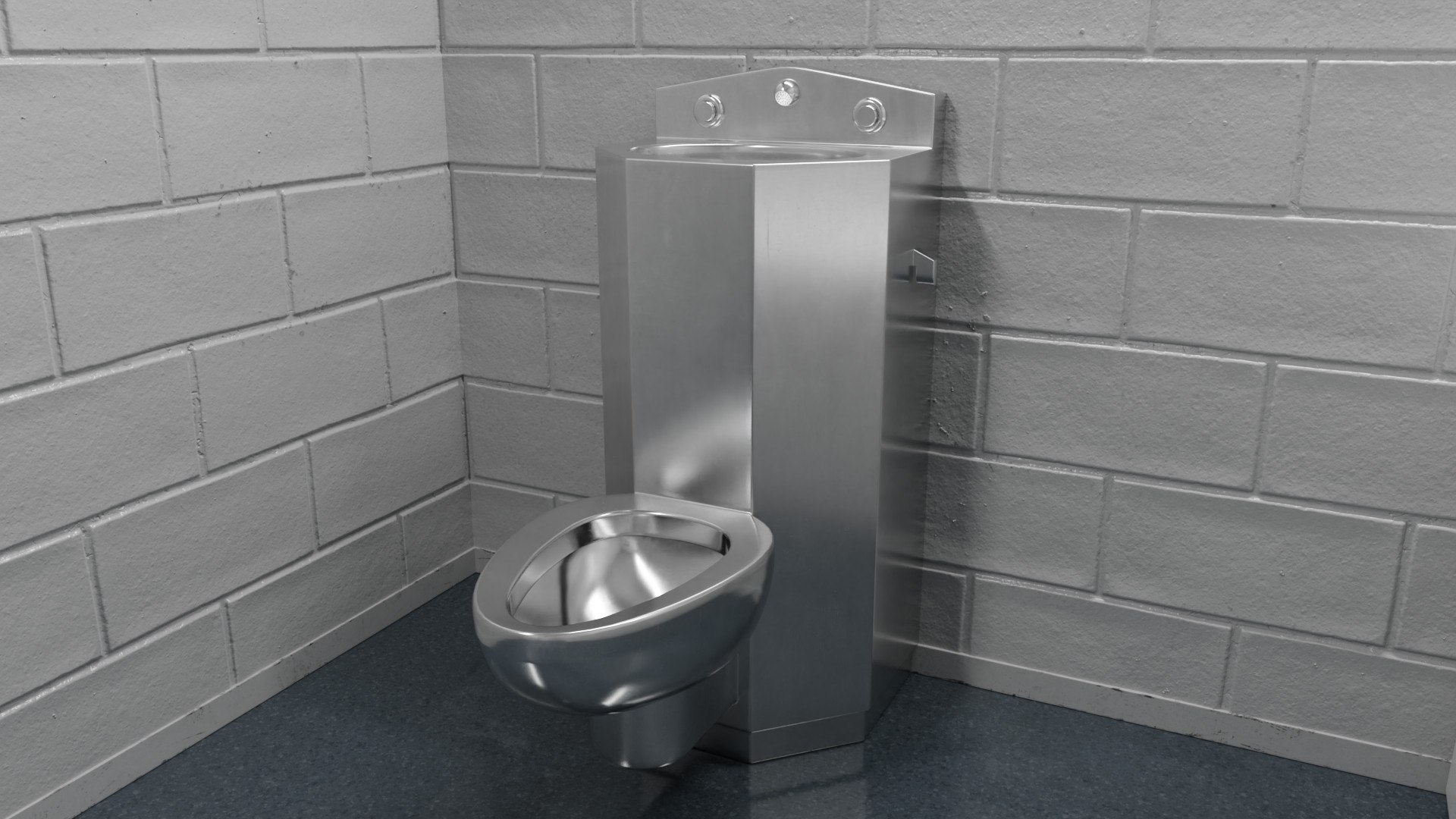 3D Model Modern Prison Cell - TurboSquid 1563834