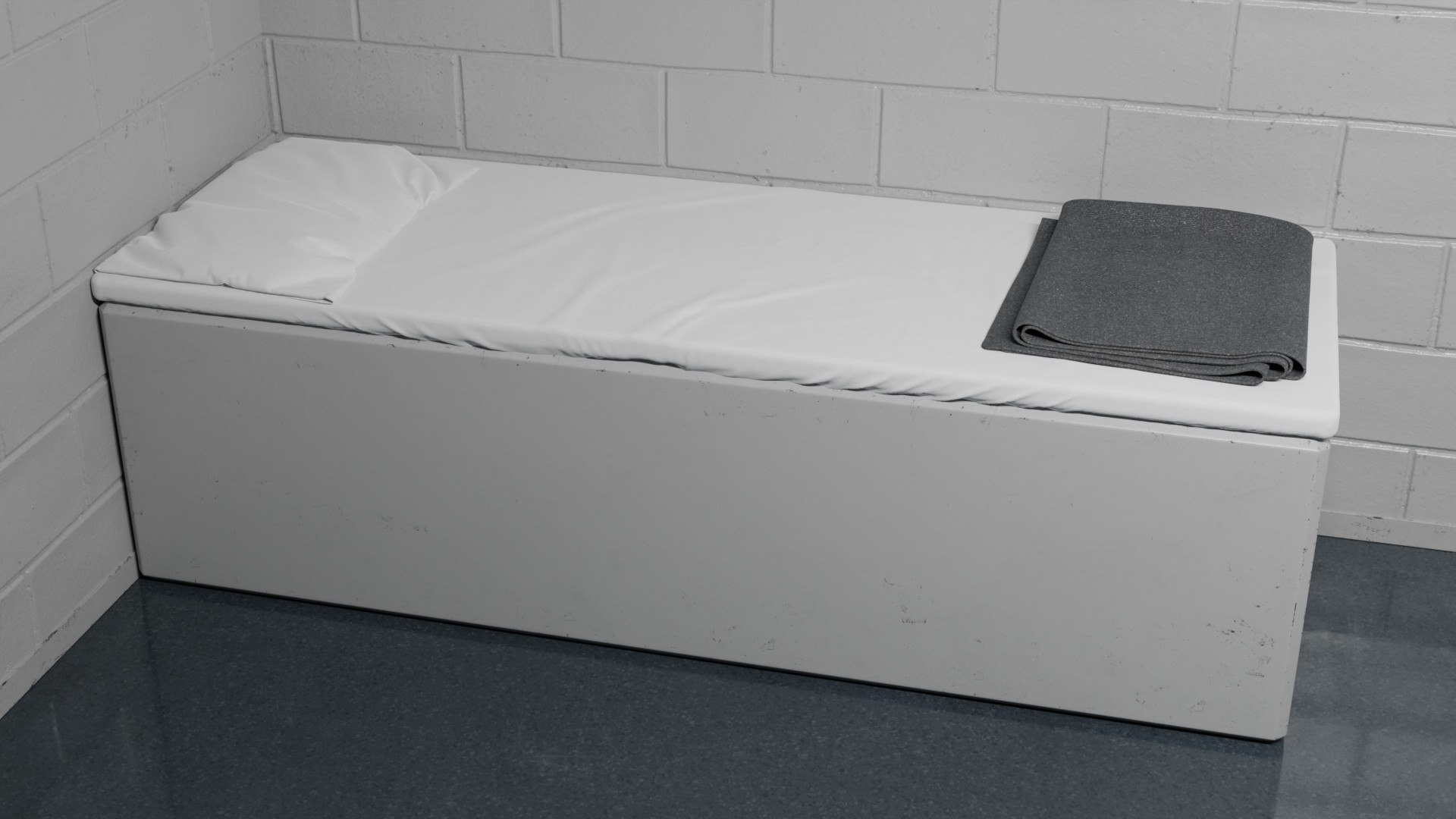 3D Model Modern Prison Cell - TurboSquid 1563834