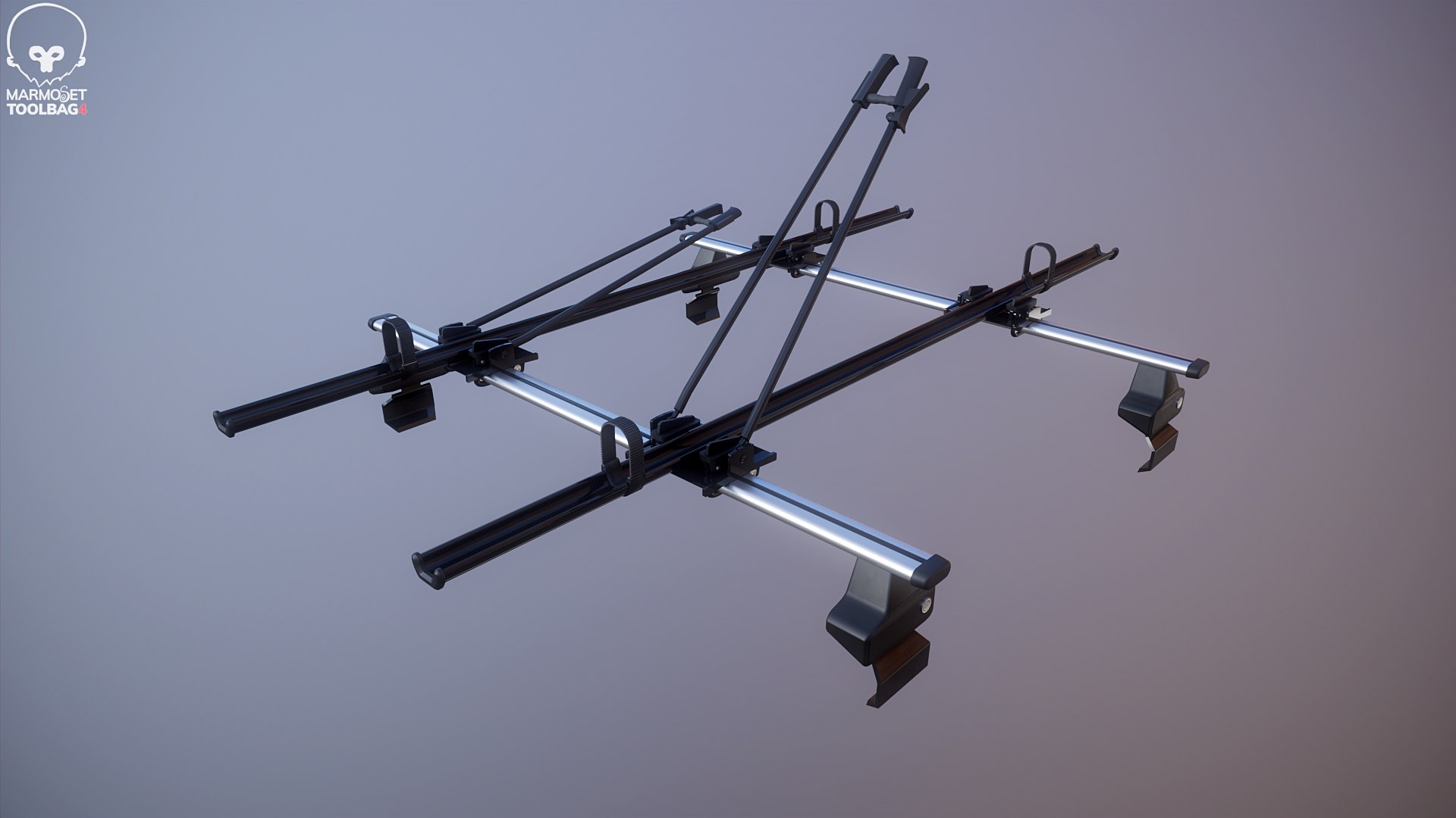 Bicycle Roof Rack Carrier 3D Model - TurboSquid 2264997