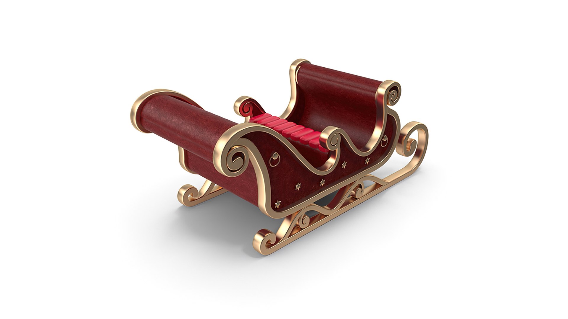 Christmas Sleigh 3D Model - TurboSquid 2142225