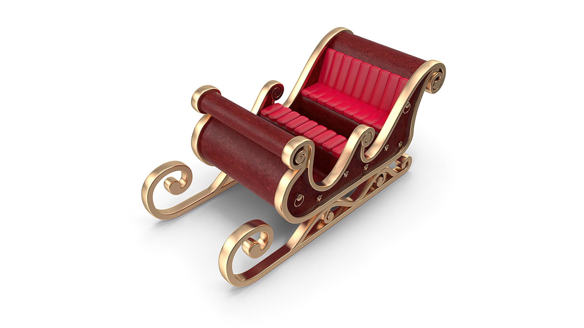 Christmas Sleigh 3D Model - TurboSquid 2142225