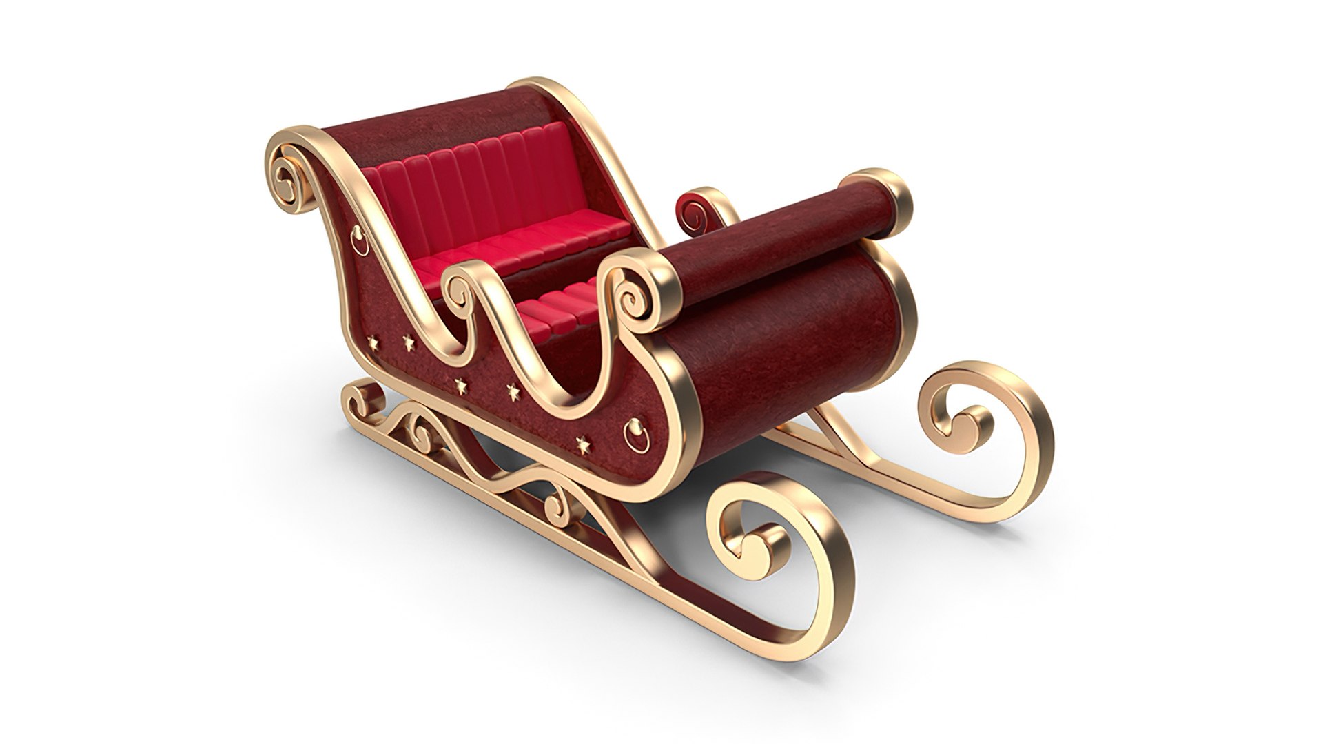 Christmas Sleigh 3D Model - TurboSquid 2142225