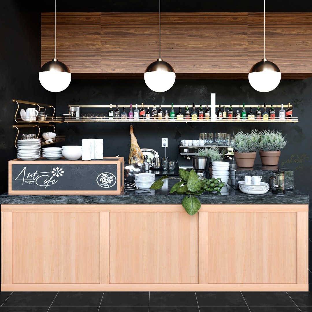 3D Cafes Model - TurboSquid 1522652