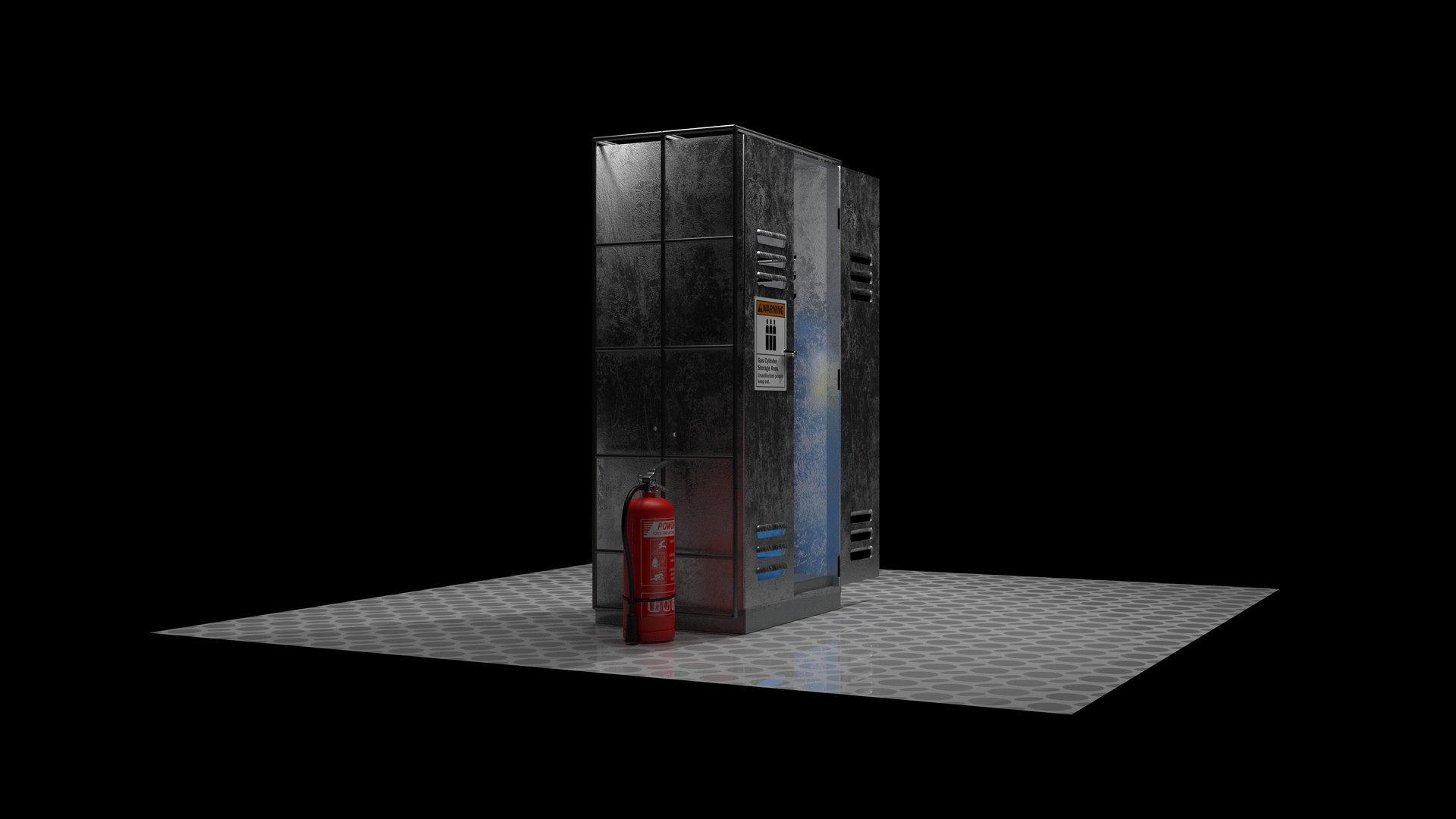 Gas Tube Cabinet 3D - TurboSquid 2083035