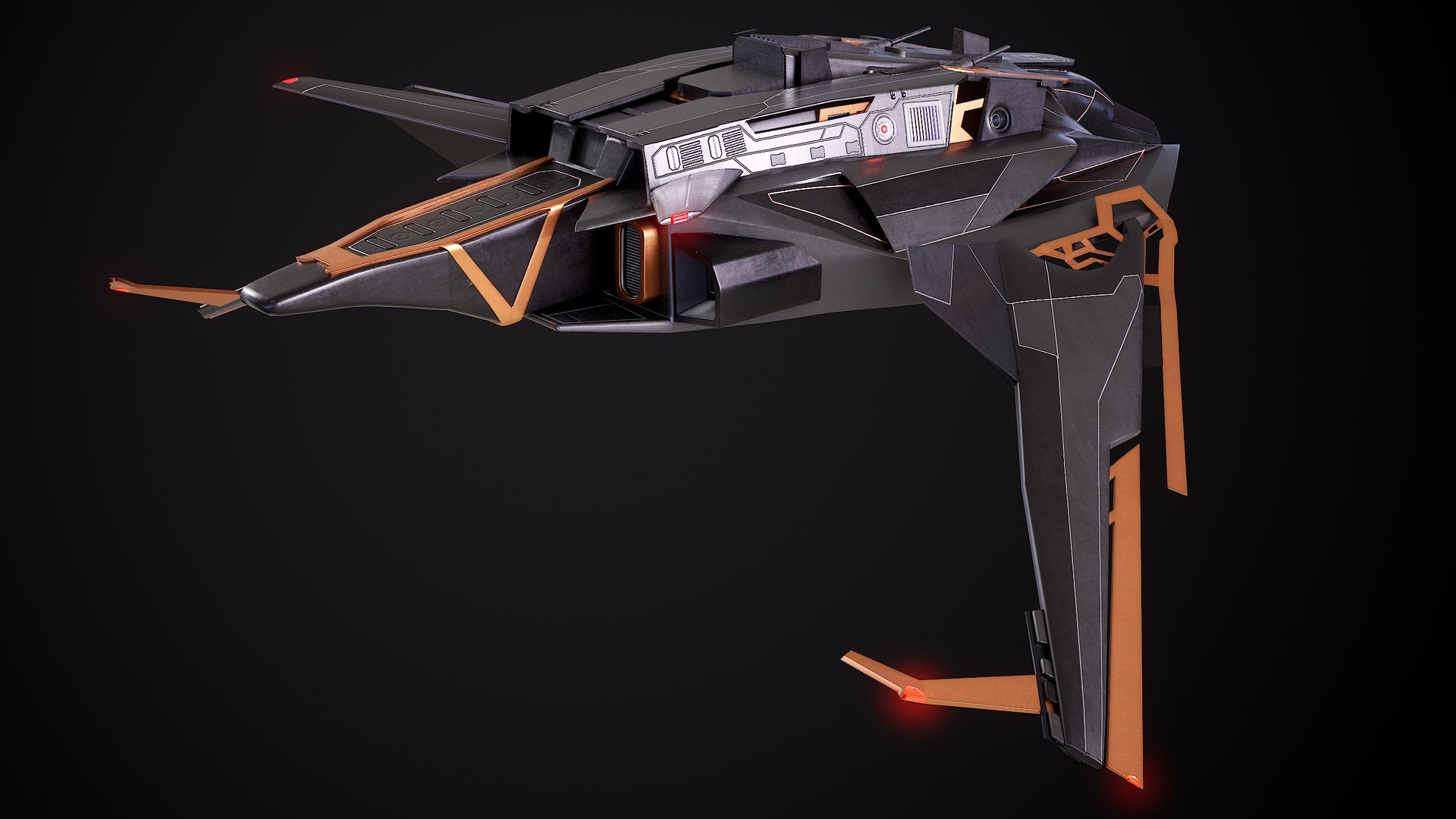 Sci-Fi Spaceship Light Fighter PBR 3D - TurboSquid 1727917