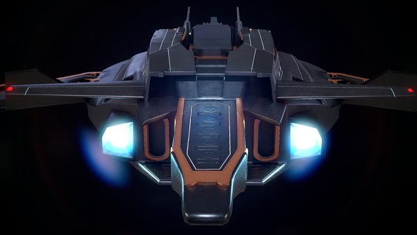 Sci-Fi Spaceship Light Fighter PBR 3D - TurboSquid 1727917