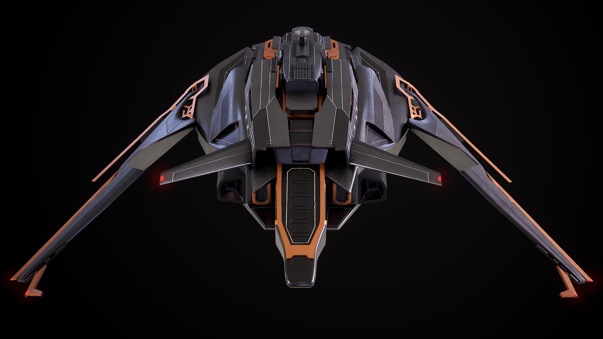 Sci-Fi Spaceship Light Fighter PBR 3D - TurboSquid 1727917