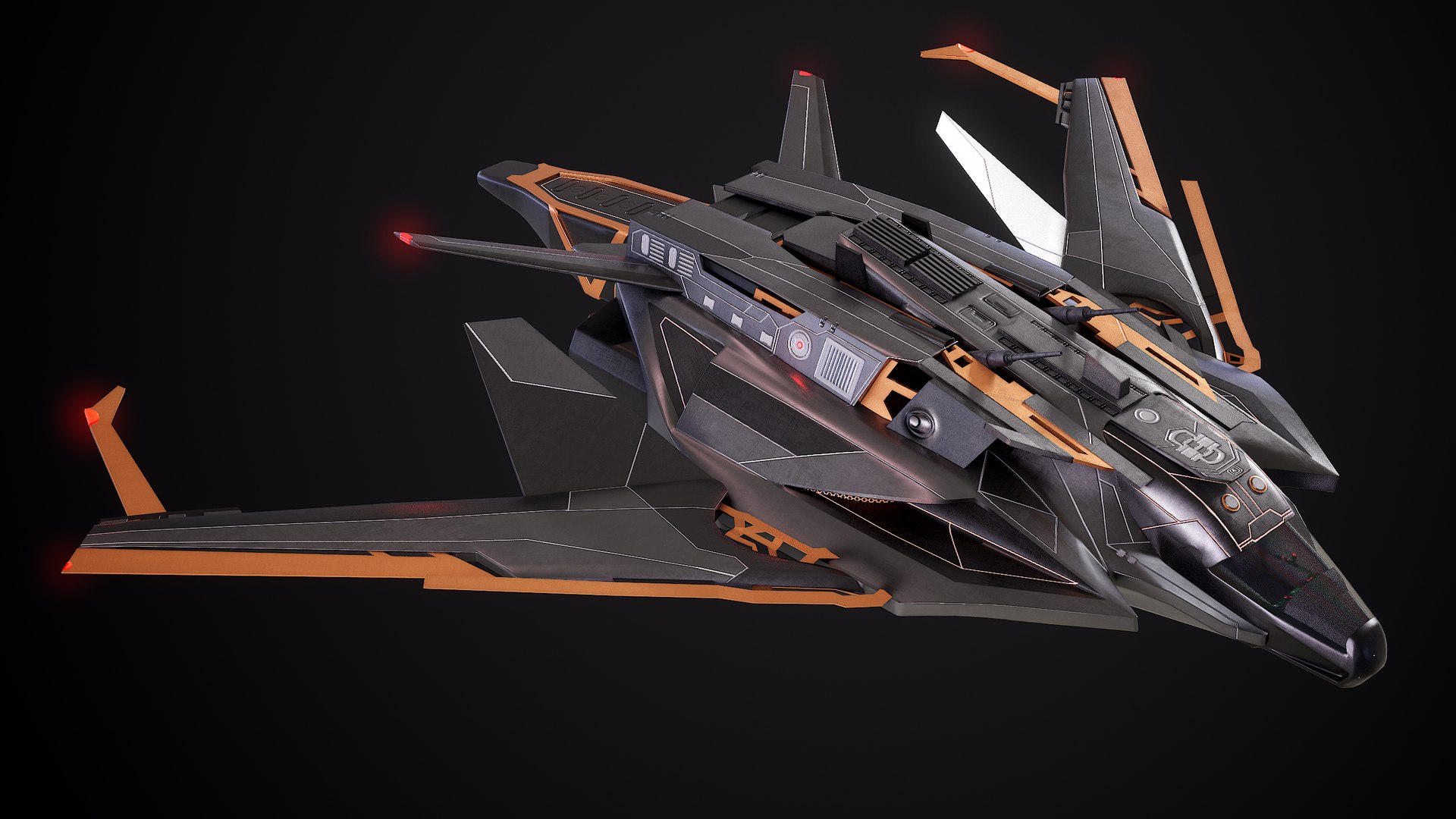 Sci-Fi Spaceship Light Fighter PBR 3D - TurboSquid 1727917