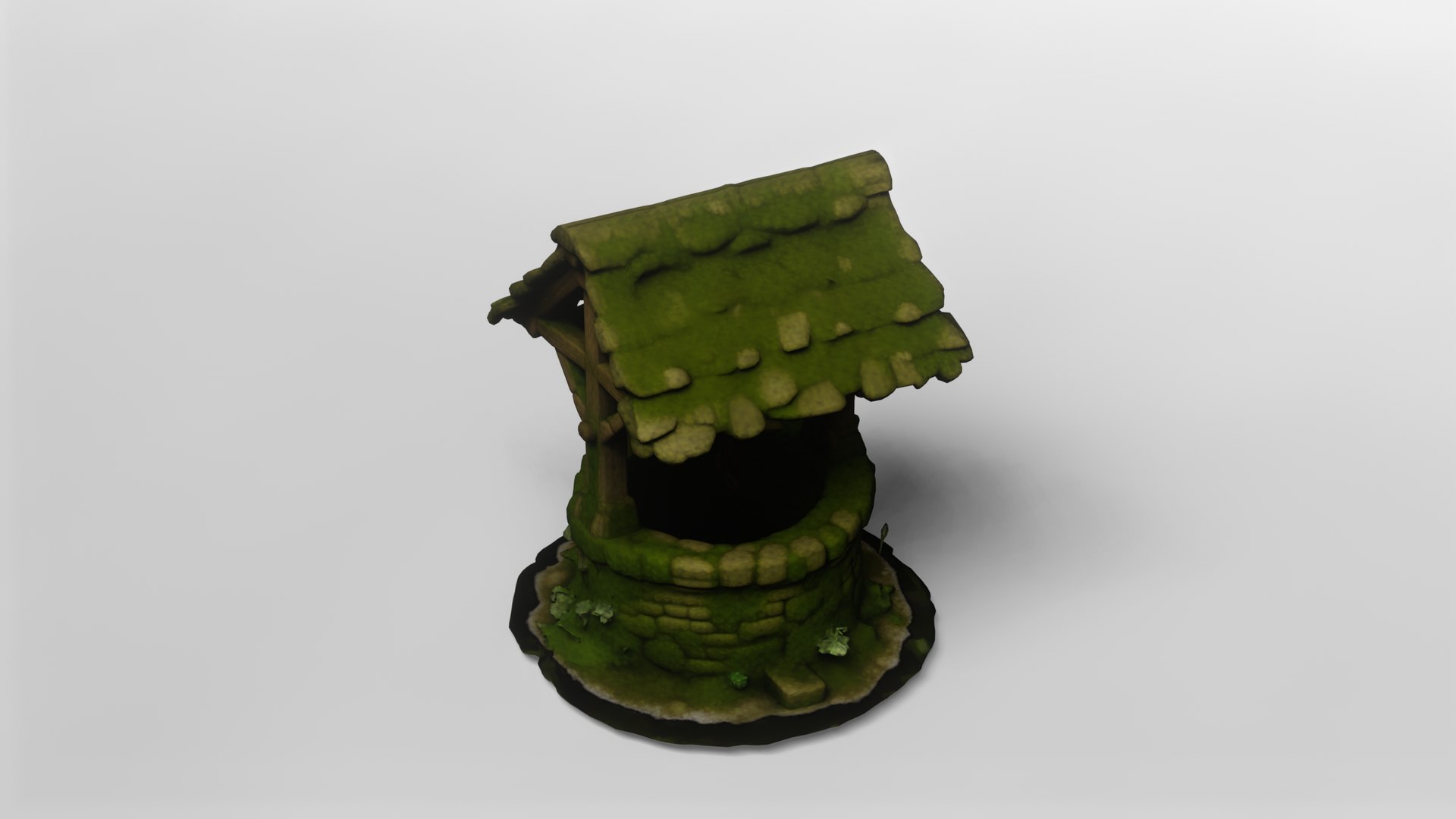 Mossy Medieval Wishing Well 3D Model Model - TurboSquid 2408944