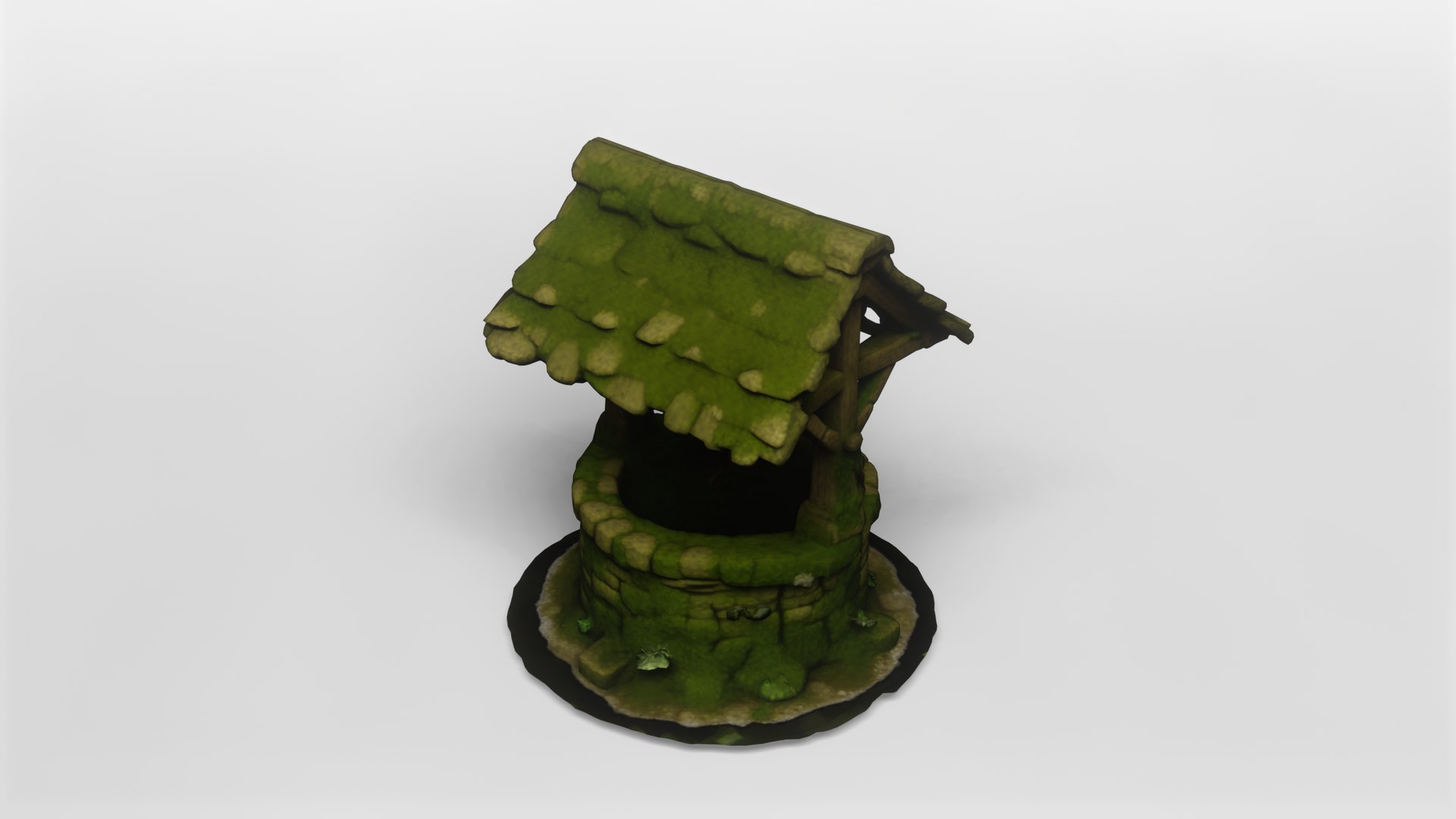 Mossy Medieval Wishing Well 3D Model Model - TurboSquid 2408944