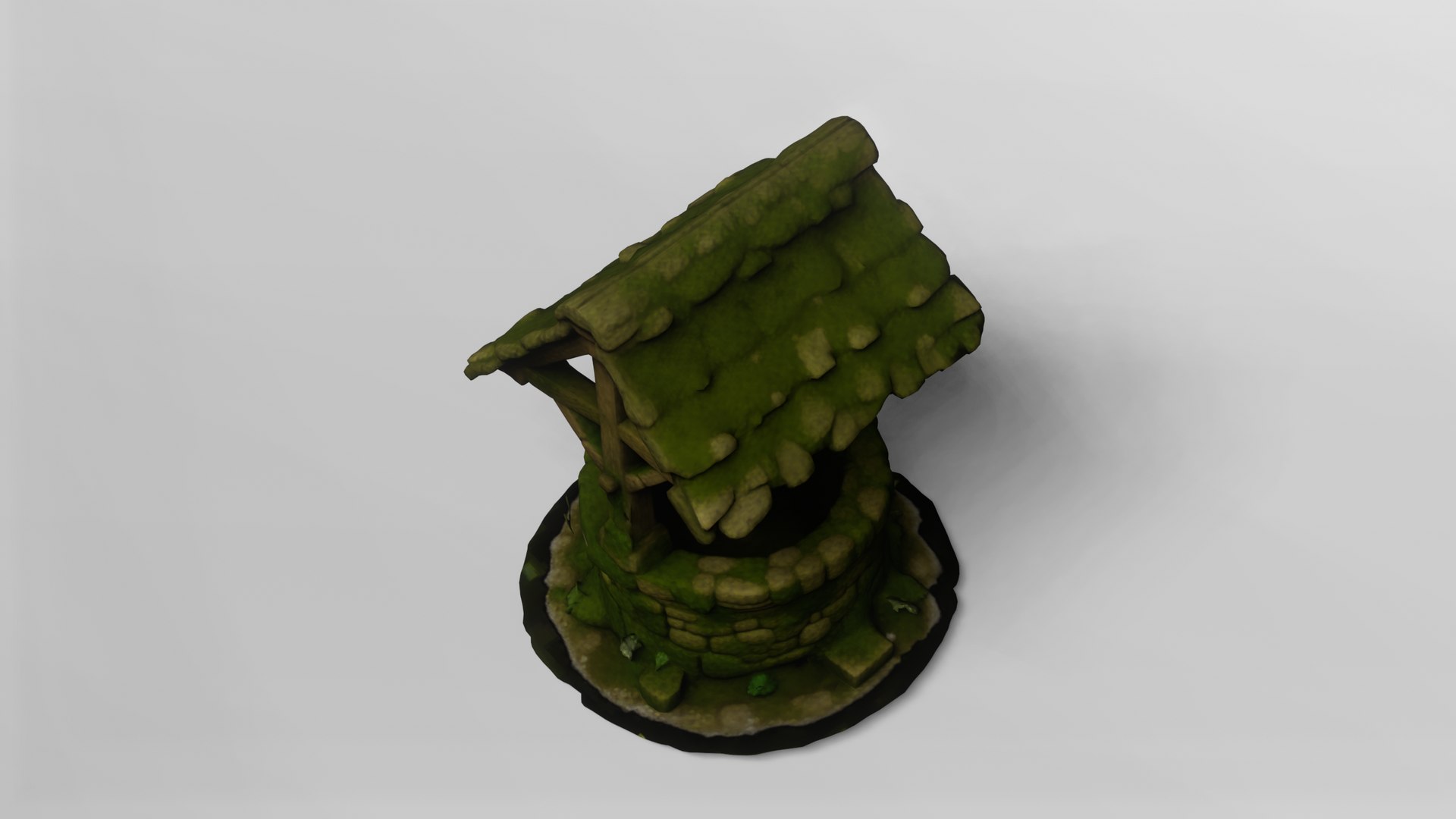 Mossy Medieval Wishing Well 3D Model Model - TurboSquid 2408944