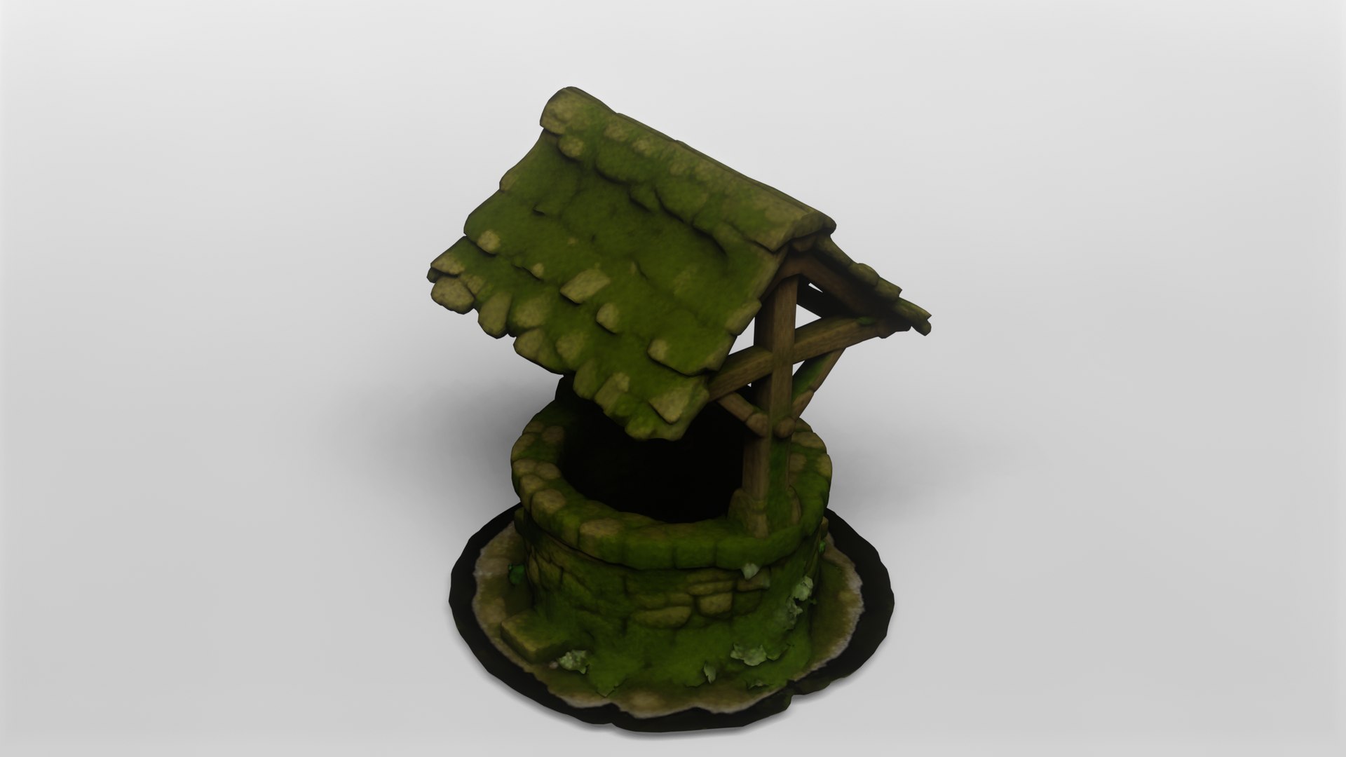 Mossy Medieval Wishing Well 3D Model Model - TurboSquid 2408944