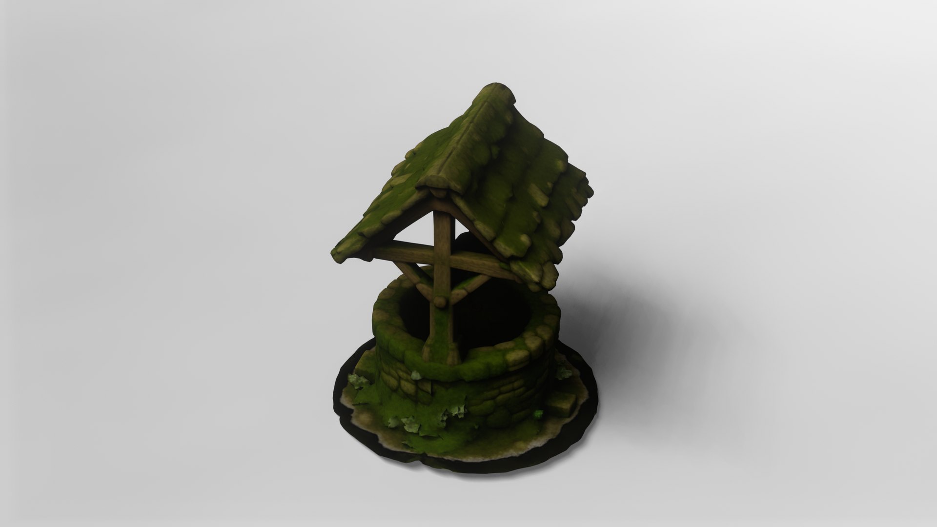 Mossy Medieval Wishing Well 3D Model Model - TurboSquid 2408944