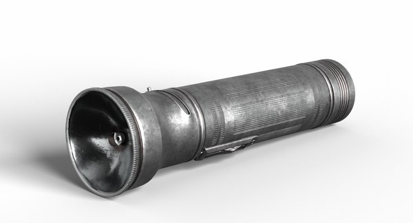 3d flashlight flash light model