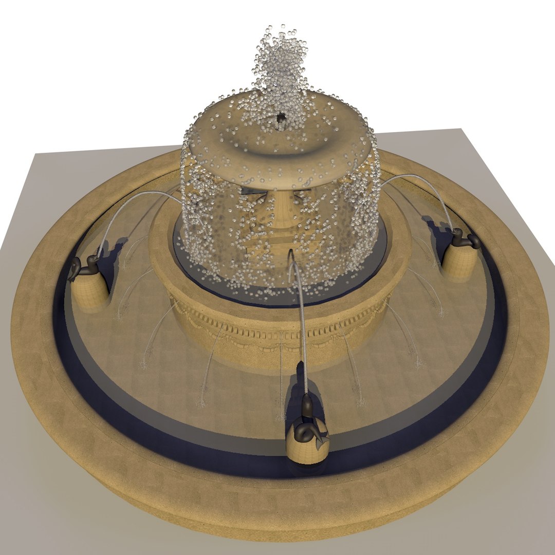3d Water Fountain Animations