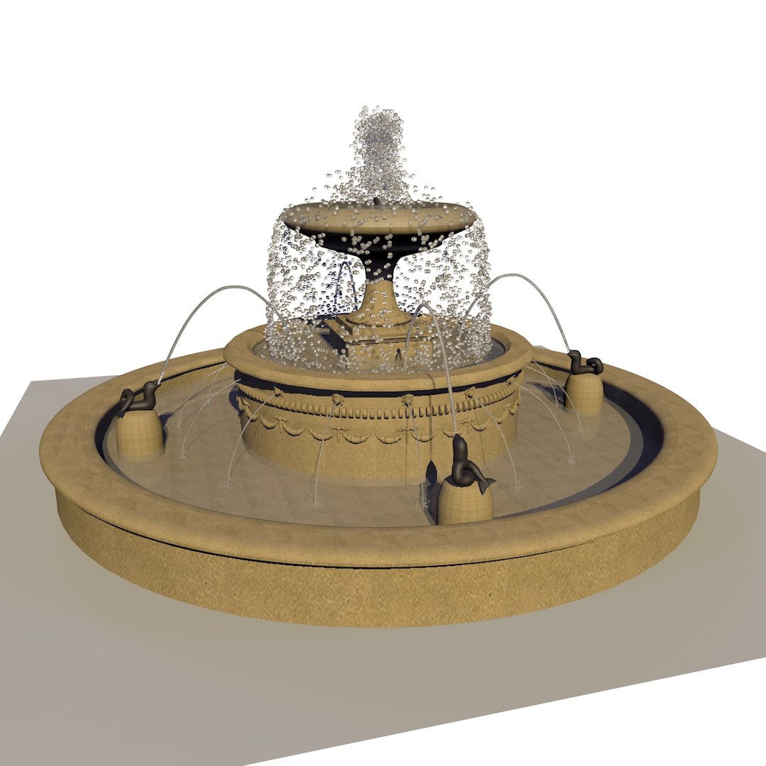 3d Water Fountain Animations