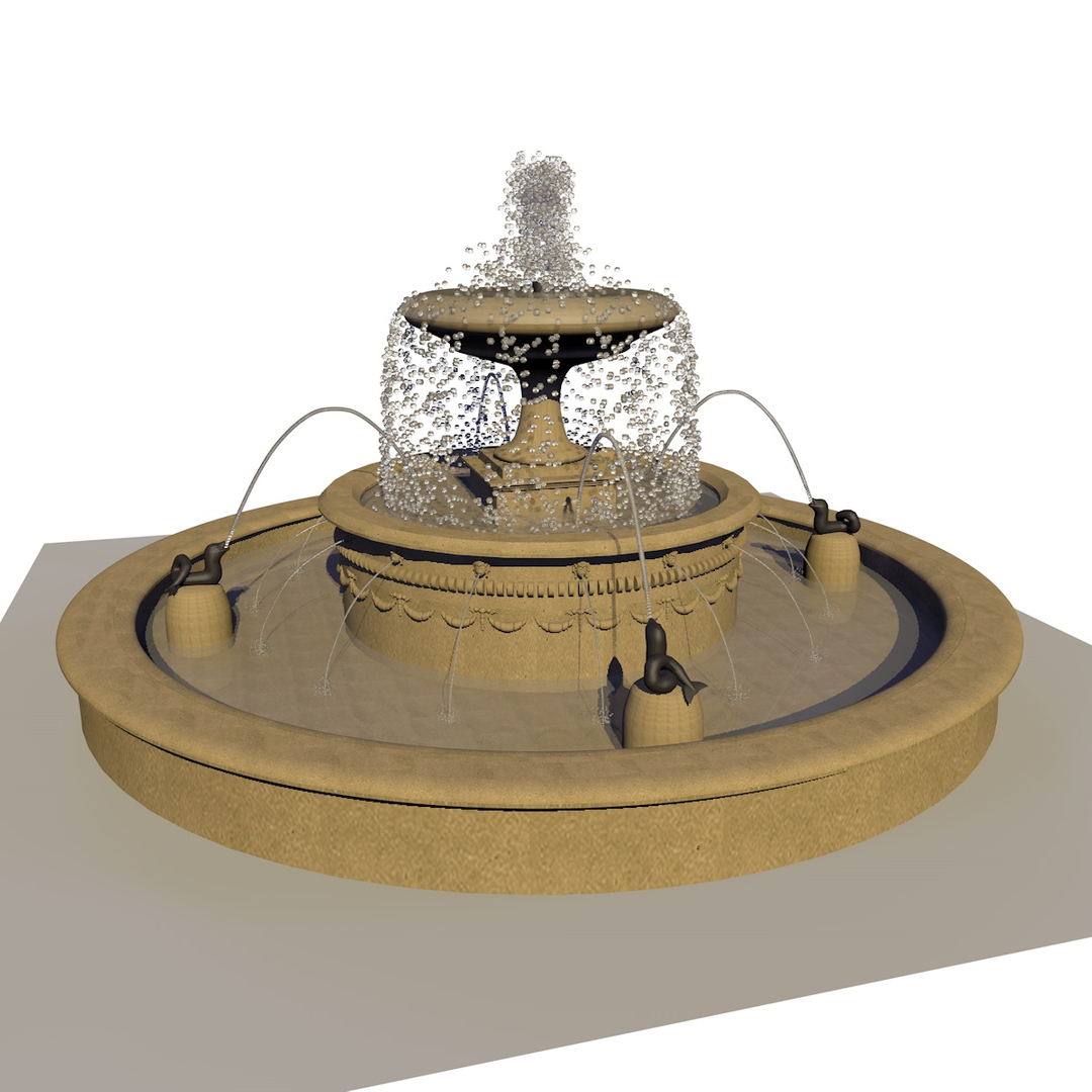 3d Water Fountain Animations