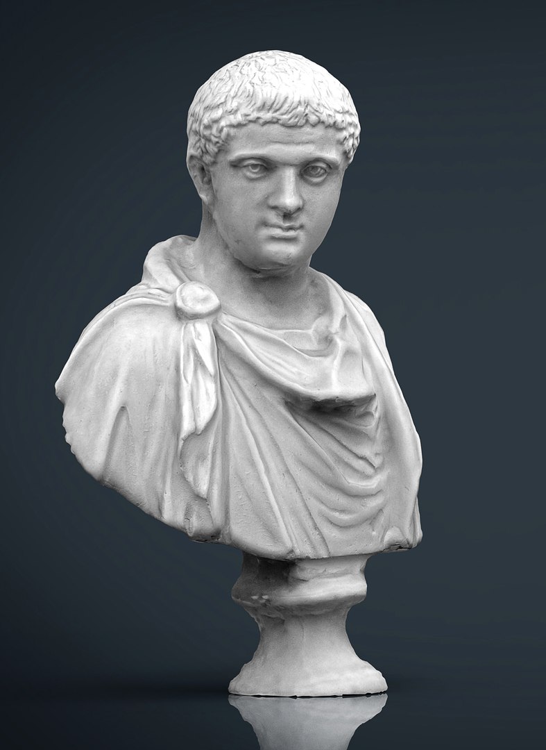 Roman Bust 3ds