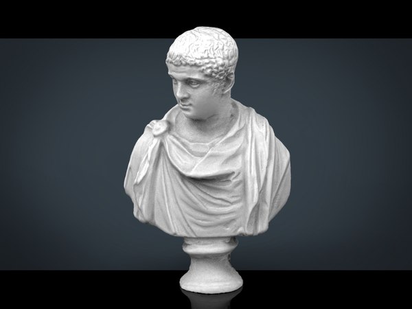 roman bust 3ds