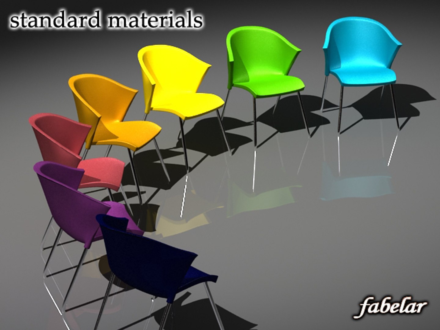 3d Model Chair Standard Materials