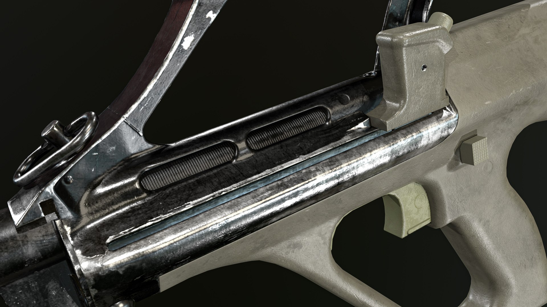 3D Steyr AUG A1 Assault Rifle PBR - TurboSquid 2182356