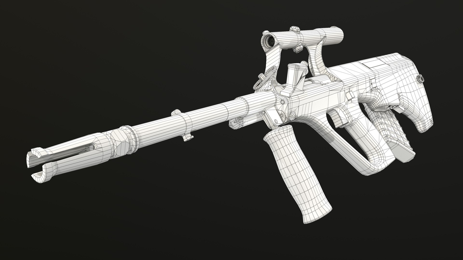 3D Steyr AUG A1 Assault Rifle PBR - TurboSquid 2182356