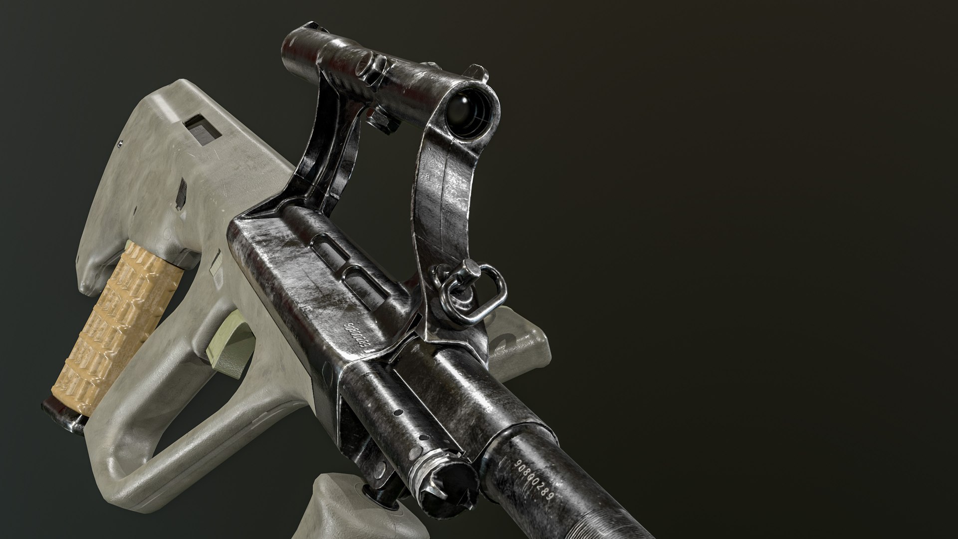 3D Steyr AUG A1 Assault Rifle PBR - TurboSquid 2182356