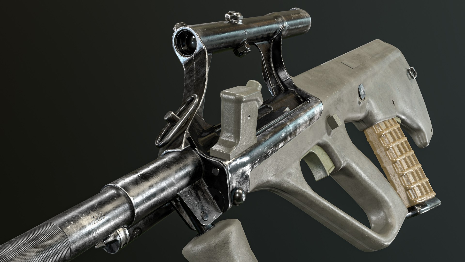 3D Steyr AUG A1 Assault Rifle PBR - TurboSquid 2182356