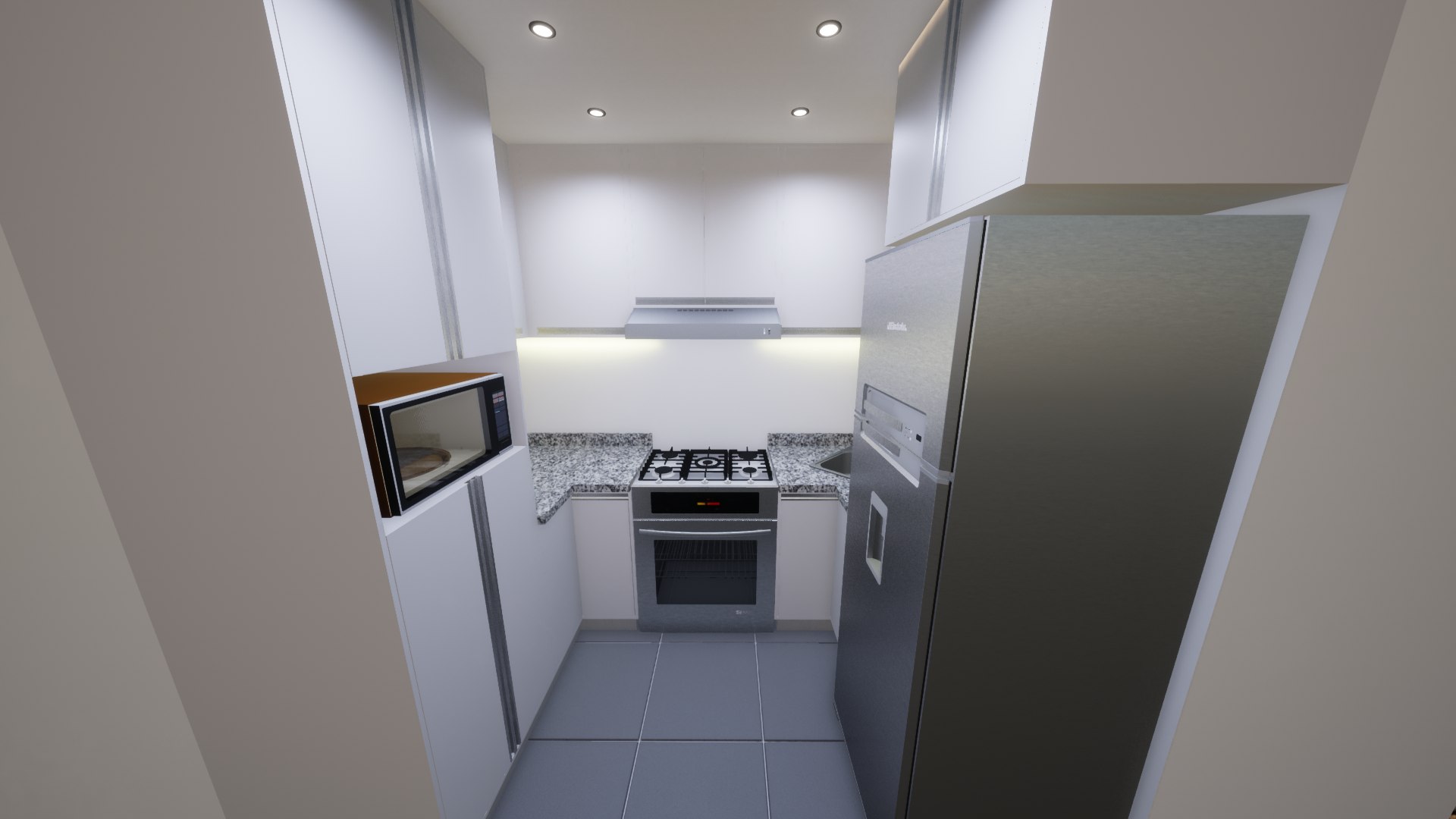 3D Small Kitchen Model - TurboSquid 2184126